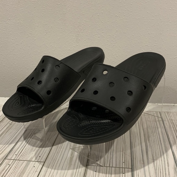 CROCS | Shoes | Crocs Classic Crocs Slide Black M7 W9 Unisex | Poshmark